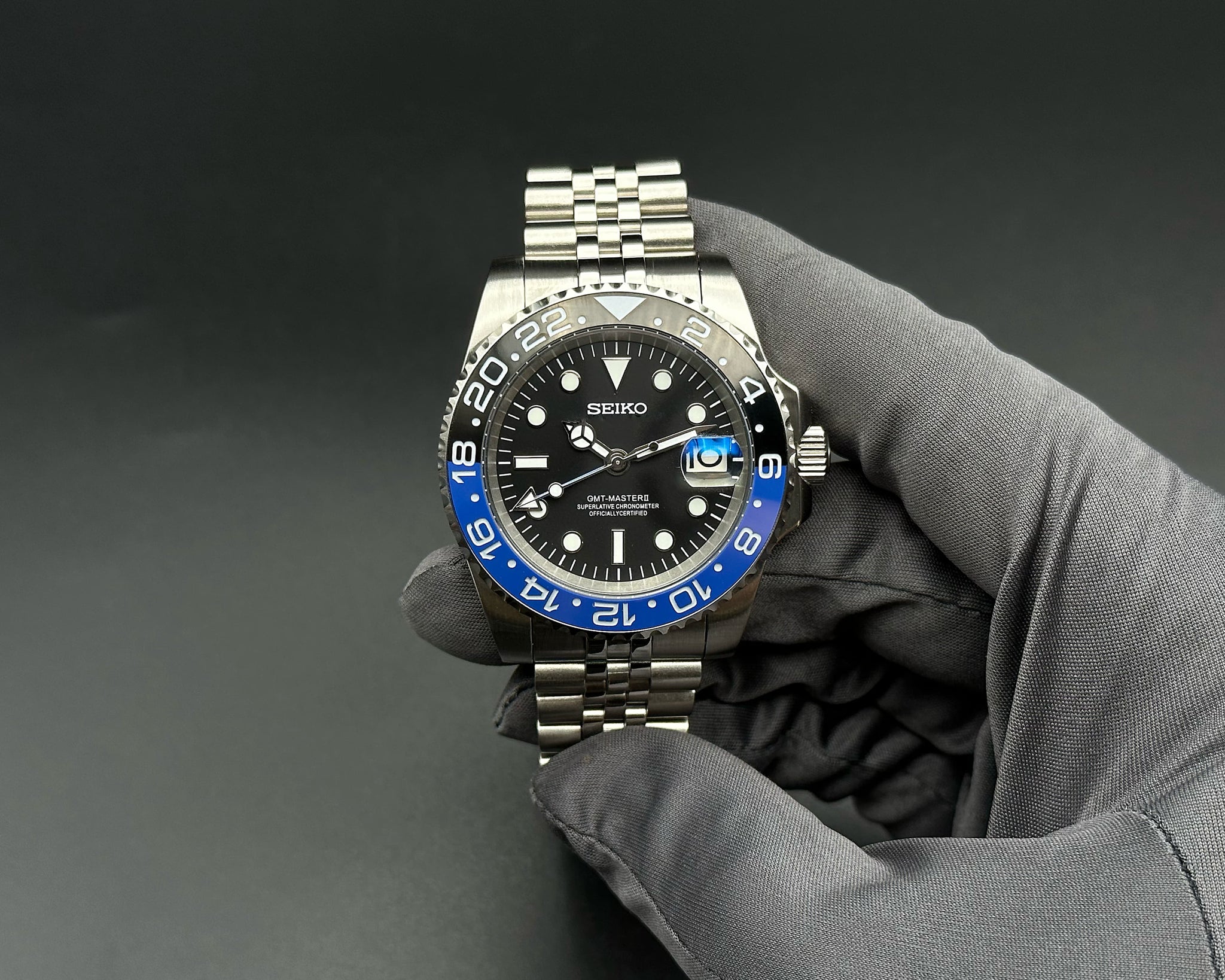 SEIKO GMT BATMAN – Seiko-mods